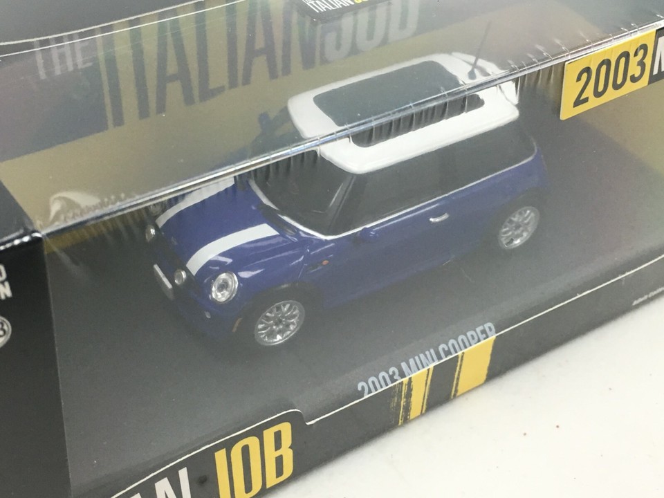 The Italian Job MINI Cooper Blue 1:43 Scale Diecast Metal Vehicle ...
