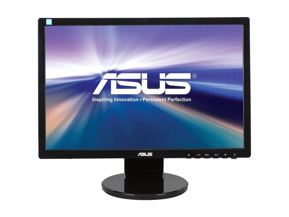 ASUS VE198 19" WXGA+ 1440x900 VGA DVI-D LED Widescreen Monitor 16:10 ...
