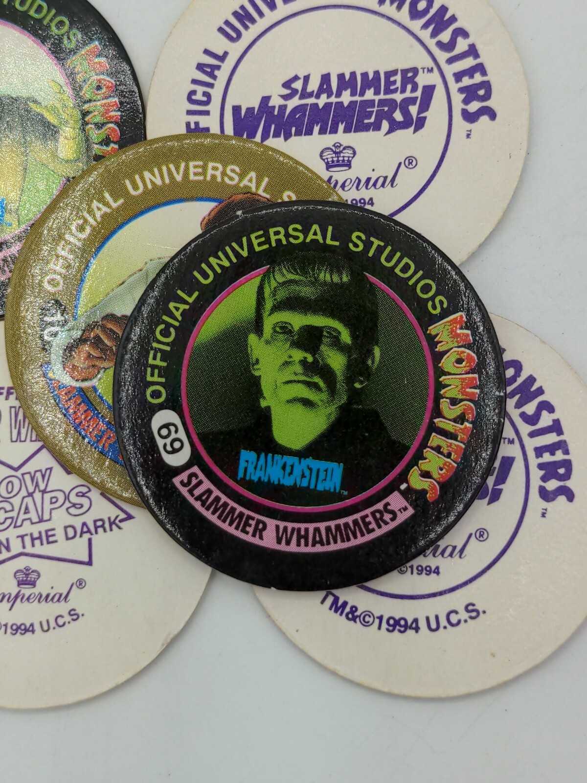 Universal Monsters 1994 Pogs Imperial Slammer Whammers & Chick FIL A ...