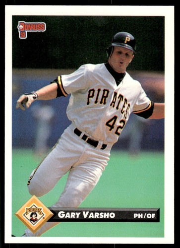 1993 Donruss Baseball Card Gary Varsho Pittsburgh Pirates #42 | eBay