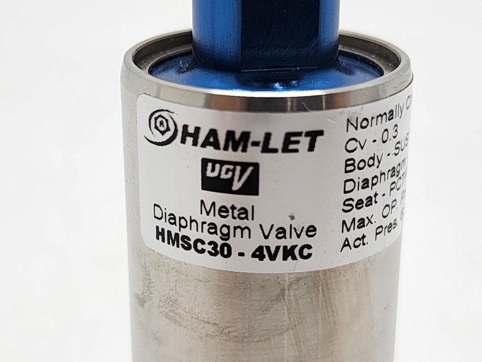 HAM-LET Metal Diaphragm Valve HMSC30-4VKC (As-Is) | eBay
