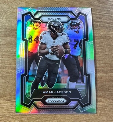 LAMAR JACKSON 2023 PANINI PRIZM NFL SILVER PRIZM #18 - BALTIMORE RAVENS ...