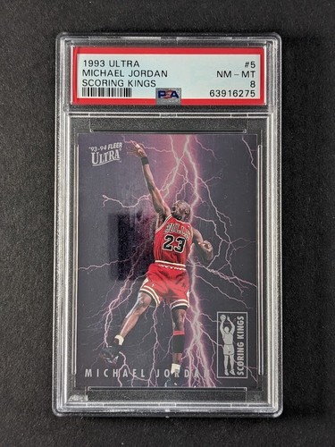1993-94 Fleer Ultra MICHAEL JORDAN Scoring Kings Chicago Bulls #5 PSA 8 ...