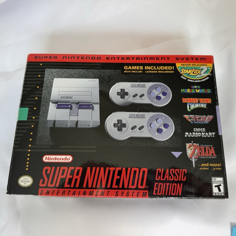 SNES Super Nintendo Classic Mini Super Entertainment System 21 Games ...