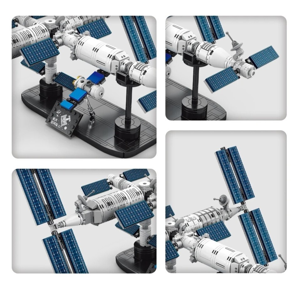 International Space Station Building Blocks Model With Figure And ...
