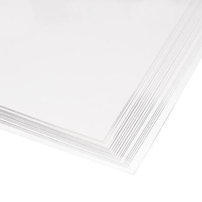 20pcs A4 Clear PVC Sheet Transparent Rigid Plastic Sheet 297mm x 210mm ...