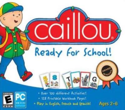 Caillou: Ready for School! PC CD learn to count numbers, letters, 100 ...
