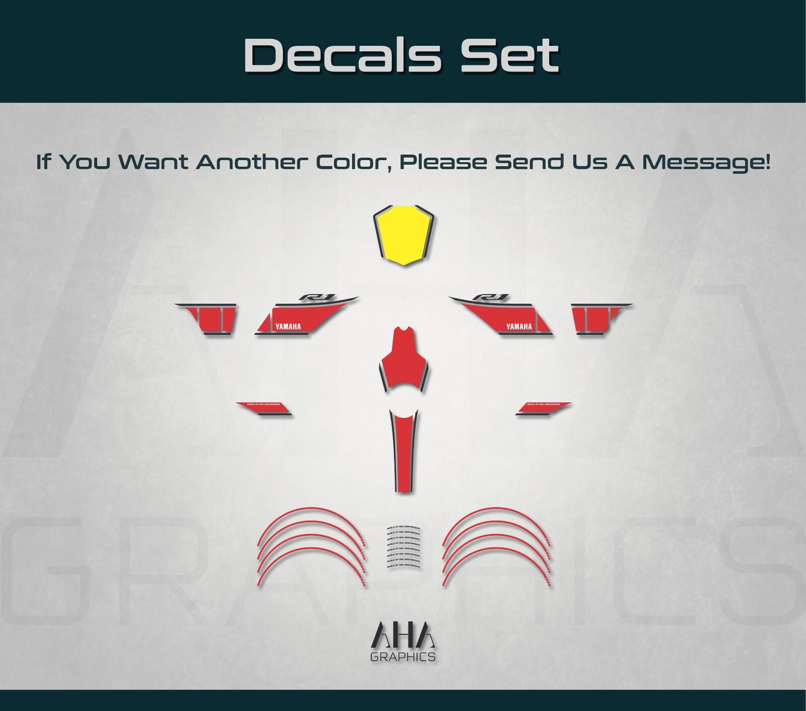 Yamaha R1M 60th Anniversary Kit Decals | eBay