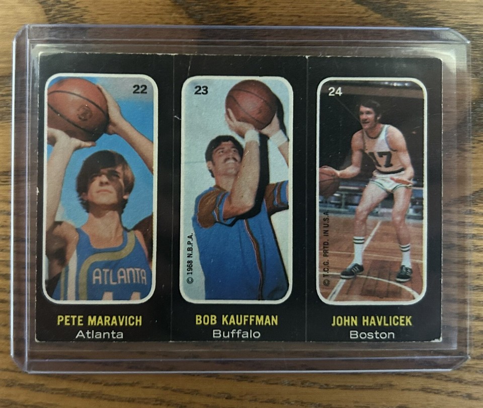 Topps Basketball Card Set 1971 Trios stickers ABA / NBA Set Wilt, Oscar ...