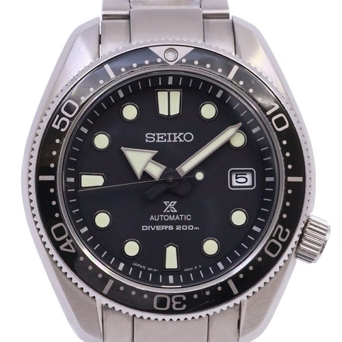 Seiko Prospex SBDC061 Date St.Steel Black Slv Divers 200M Automatic ...