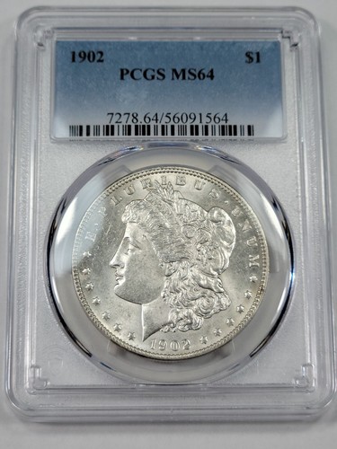 1902 P Morgan Silver Dollar $1 PCGS MS64 Philadelphia KEY DATE Nice ...