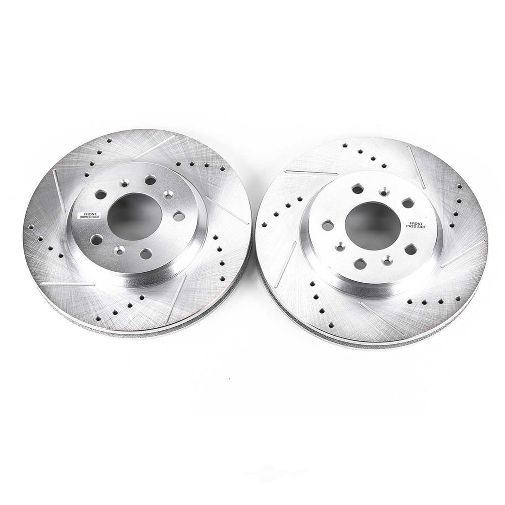 Disc Brake Rotor Set-Front Drilled, Slotted and Zinc Plated Brake Rotor ...