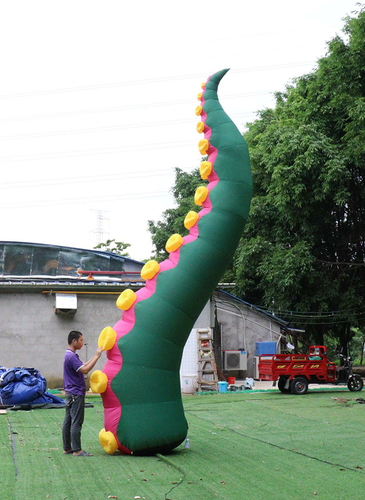Custom Made Urban-Art Outdoor Green Giant Inflatable Octopus Tentacles ...