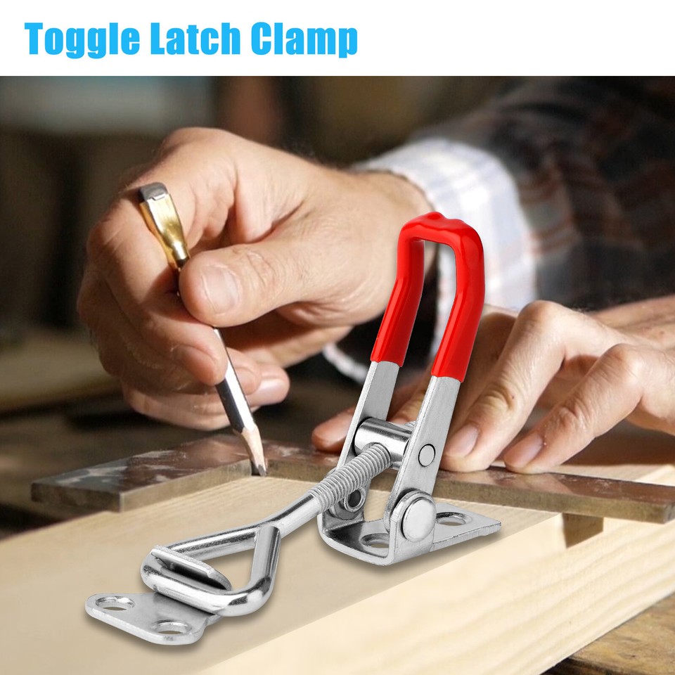 2pcs Heavy Duty Toggle Latch Catch Adjustable Lock Clamp Anti-rust Clip ...