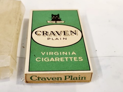 Vintage British Craven Plain Cigarettes Box – Original Cigarettes ...