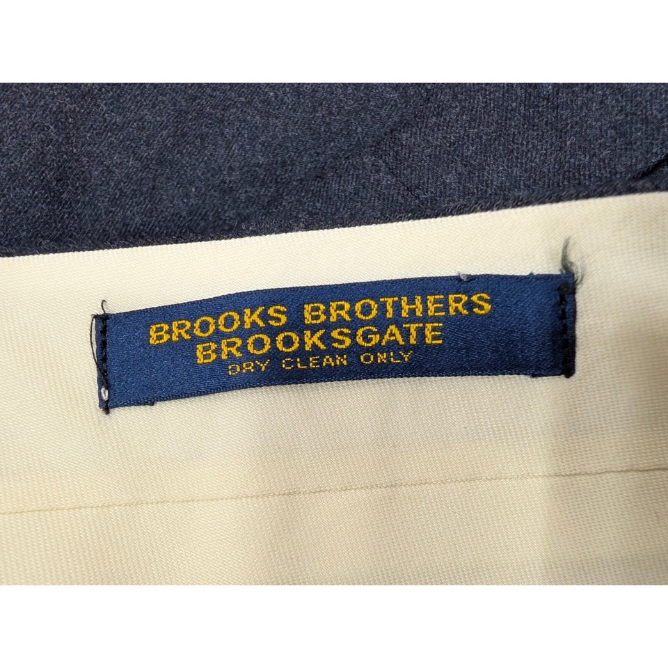 Brooks Brothers Brooksgate Made In USA Vintage Patch Pocket Navy Blazer ...