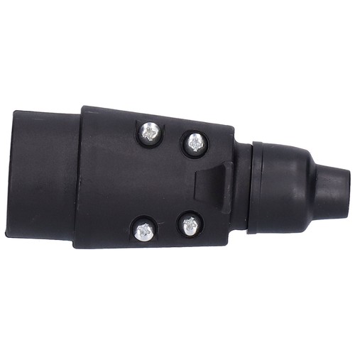 12V 7Pin Trailer Socket Plug Brass Connector Tow Bar Traction For ...