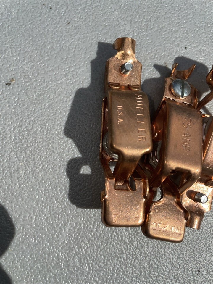 (12)VINTAGE MUELLER ELECTRIC CO. COPPER TESTING CLIPS 27C/25C | eBay