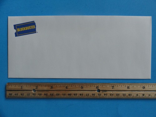BLOCKBUSTER VIDEO STORE LOGO BRANDED ENVELOPE 1990'S - BRAND NEW NEVER ...