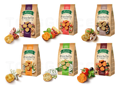 BRUSCHETTE MARETTI Oven Baked Bread Crisps Bites Italian Snacks ...