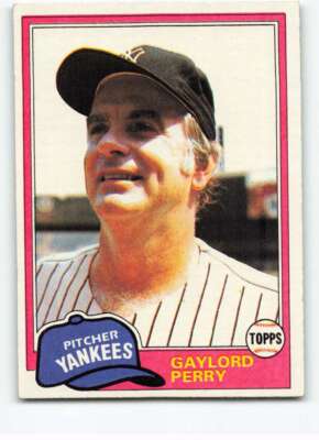 1981 Topps #582 Gaylord Perry EX/NM Yankees ID:109253 | eBay