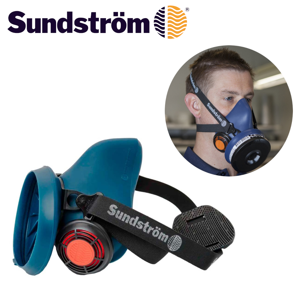 Sundstrom SR 100 Half Mask Respirator Reusable Respiratory Protection ...