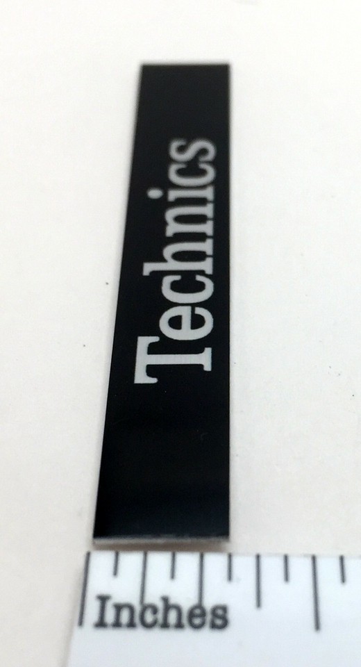 Technics SP10 Turntable Logo Badge Custom Made Aluminum | eBay