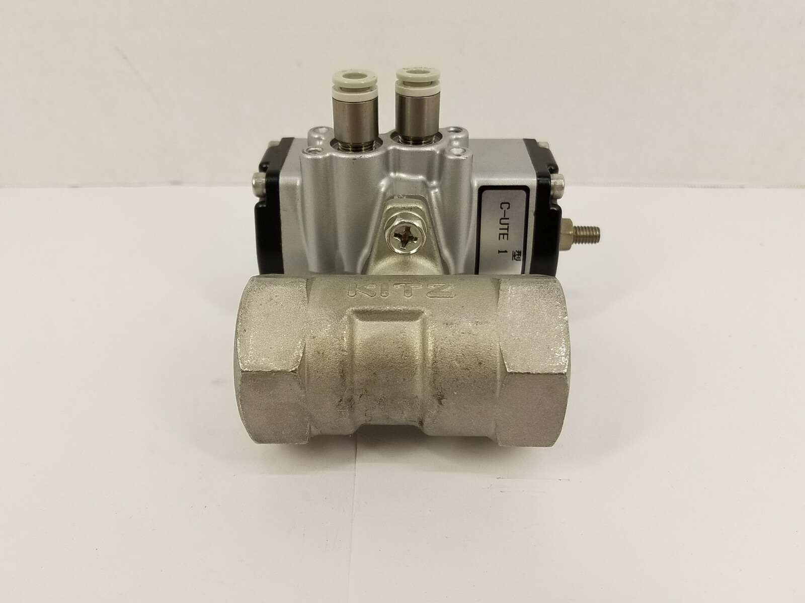 KITZ C-UTE 1 "C Series" 316 Stainless Steel Pneumatic Actuated Ball ...