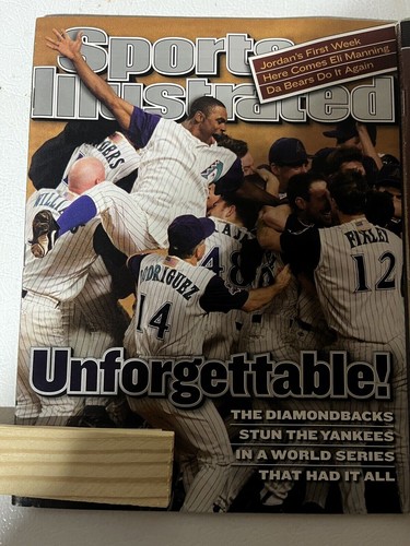 Nov 2001 Sports Illustrated Full Magazine Unforgettable - Arizona ...