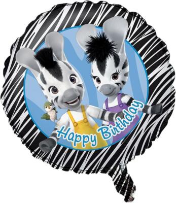 Zou Cartoon Zebra Bizou Elzee Birthday Party Decoration Foil 18" Mylar ...