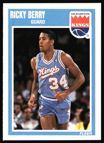 1989 Fleer Ricky Berry Rookie #134 Sacramento Kings | eBay