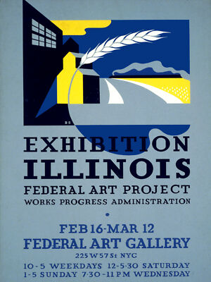 Exhibition federal Project Decor Poster. Fine Graphic Art. Interior ...