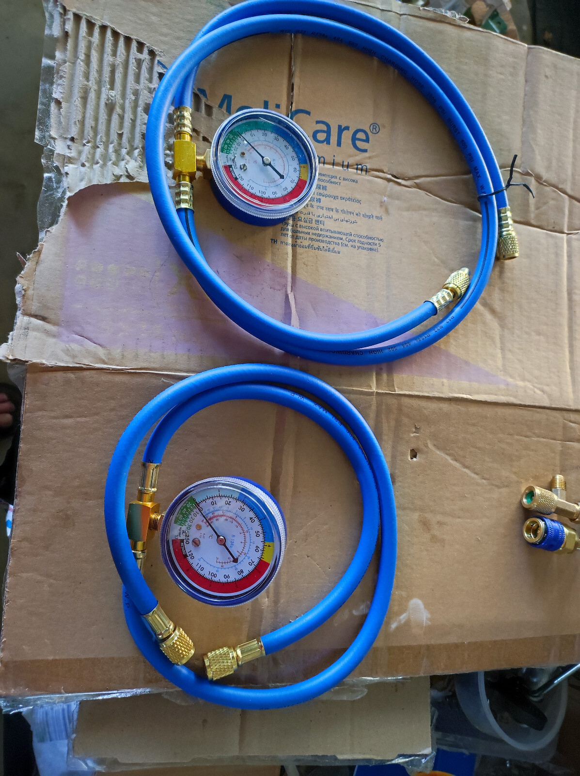 Car Refrigerant Test Guage Hose & Fittings for HyChill Air Conditioner ...