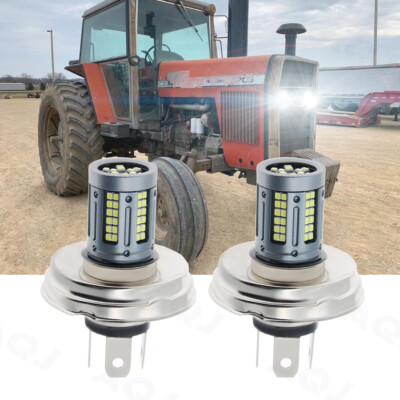 2 SUPER LED headlight light bulbs for Massey Ferguson 2705, 271, 274-4 ...