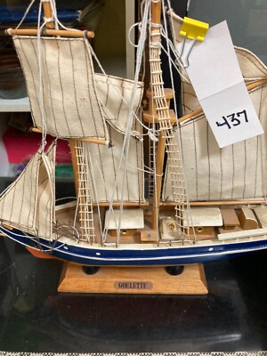 VINTAGE NAUTICAL SHIP MODEL- on stand! | eBay