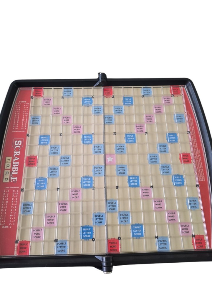 Scrabble Crossword Game Folio Edition Travel To Go Zipper Case 100% ...