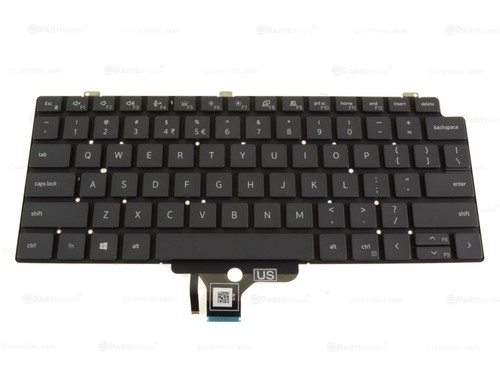 New US INTL Dell OEM Latitude 7310 Laptop Backlit Keyboard 7VR7F | eBay