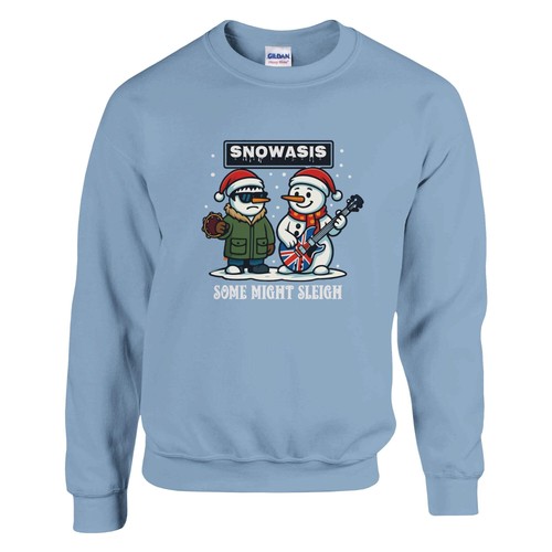 Snowasis Christmas Jumper - Cheeky 'Some Might Sleigh' Sweatshirt ...