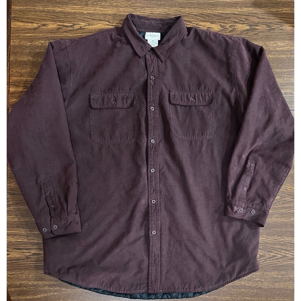Men’s 2XLT Quilted Button Down Shirt Jacket | eBay