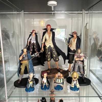 One Piece Figure Set Red Haired Pirates 9 Piece Collectible Anime ...
