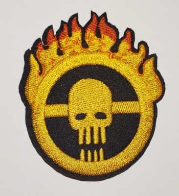 Mad Max Movie Skull in Flames 3" Embroidered Patch- Mailed from USA | eBay