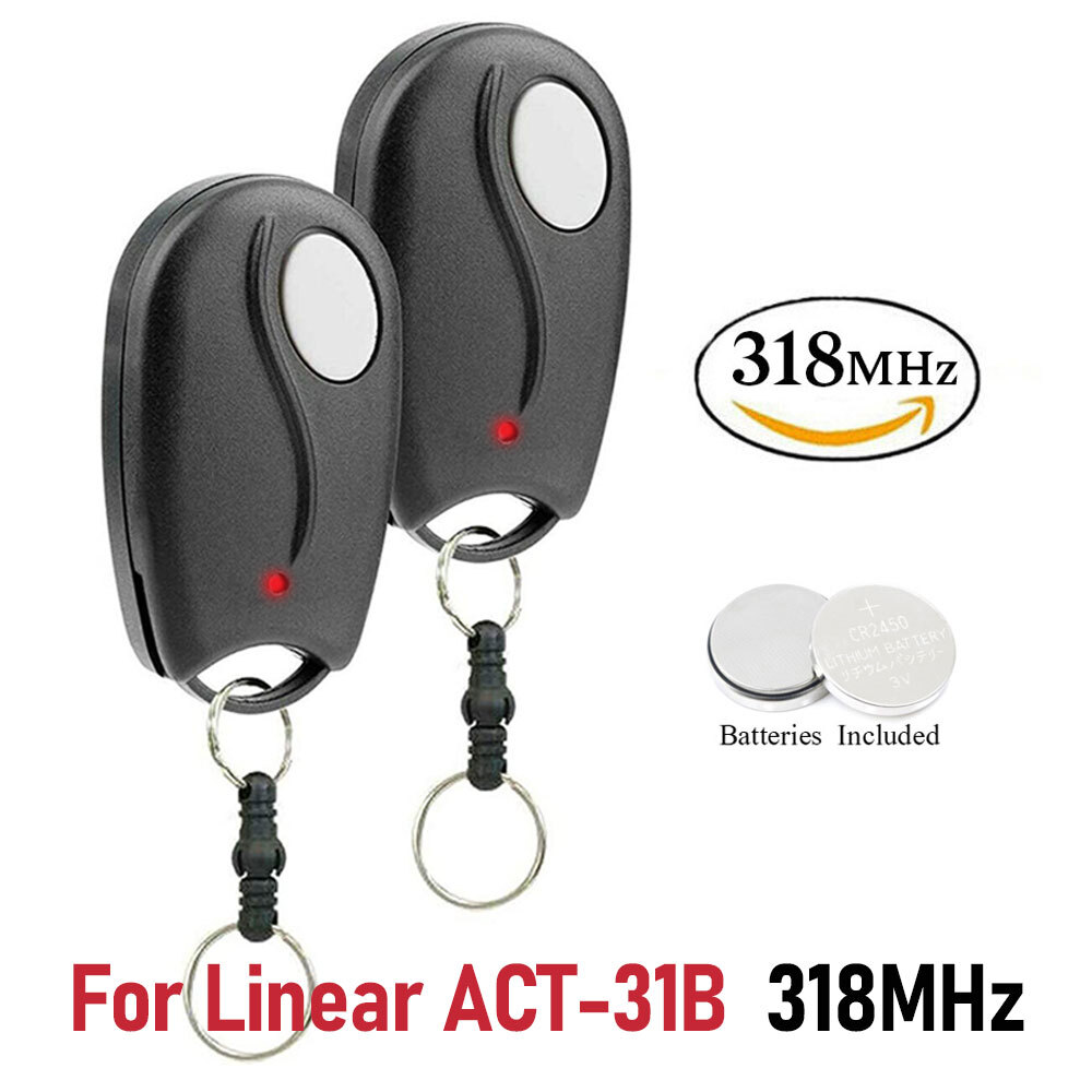 2 For Linear MCT-3 DNT00089 Remote Control 318MHz Mega Code Garage Door ...