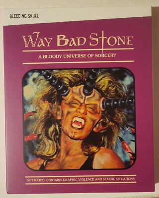 Way Bad Stone Blu-ray Slip Cover Vinegar Syndrome Bleeding Skull BS-003 ...