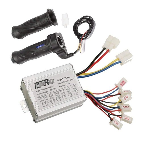 24V 500W Brush Motor Speed Controller Throttle Electric Bike Scoote ...