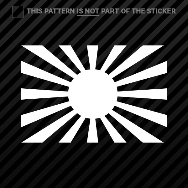 (2x) Rising Sun Flag Sticker Self Adhesive Vinyl Imperial Japanese | eBay