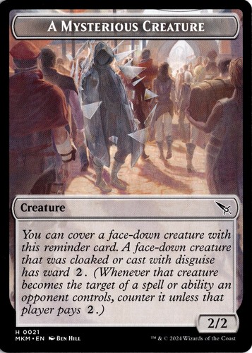 1x A Mysterious Creature (TOKEN) - MTG - MKM - NM/M Card - Common | eBay