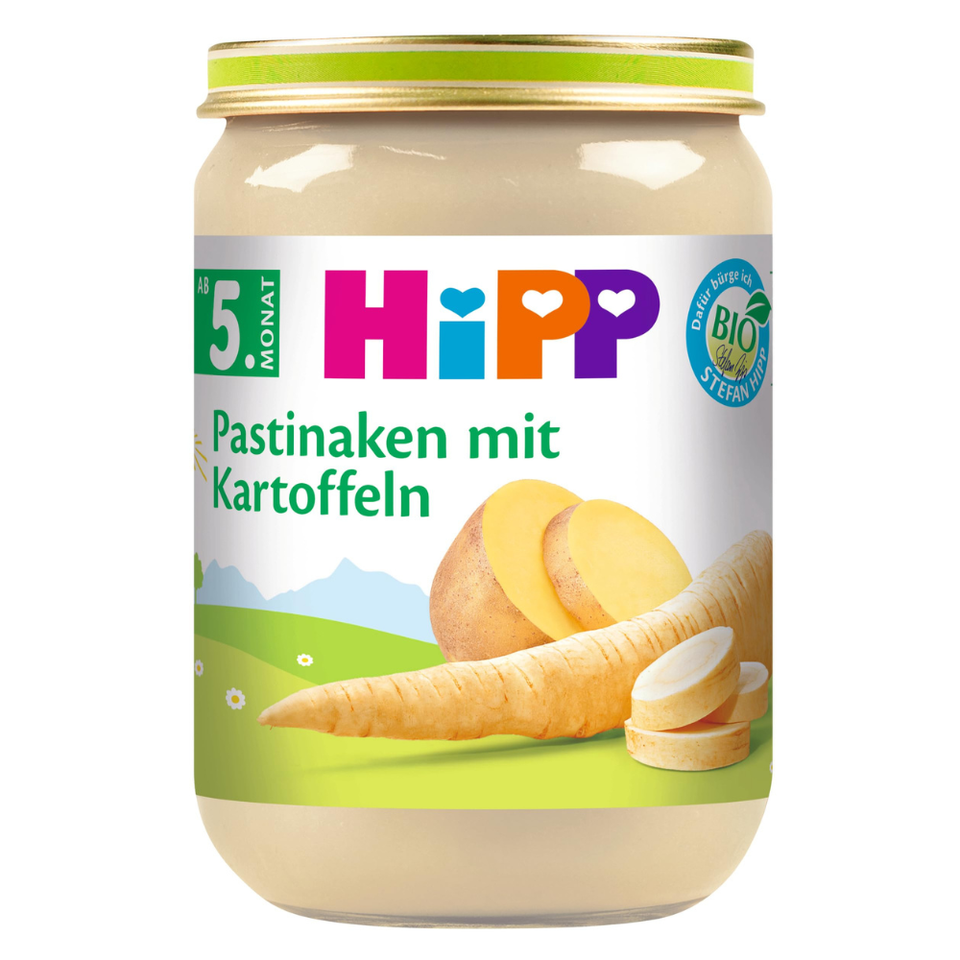 HiPP Organic Vegetable Mix White Carrot Parsnips and Potatoes Puree Jar ...