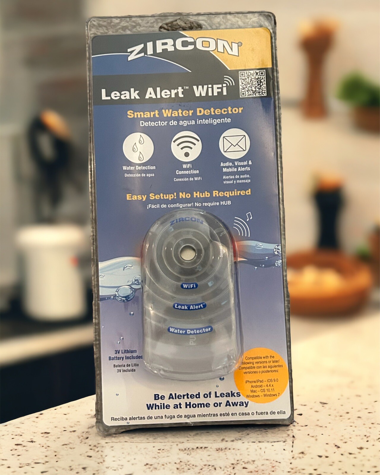 Zircon Leak Alert Wi-Fi Water Detector - Clear for sale online | eBay