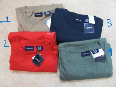 Harbor Bay Pocket T Shirt Big Mens Sz 3X S/Sleeve 100% Cotton NWT U ...