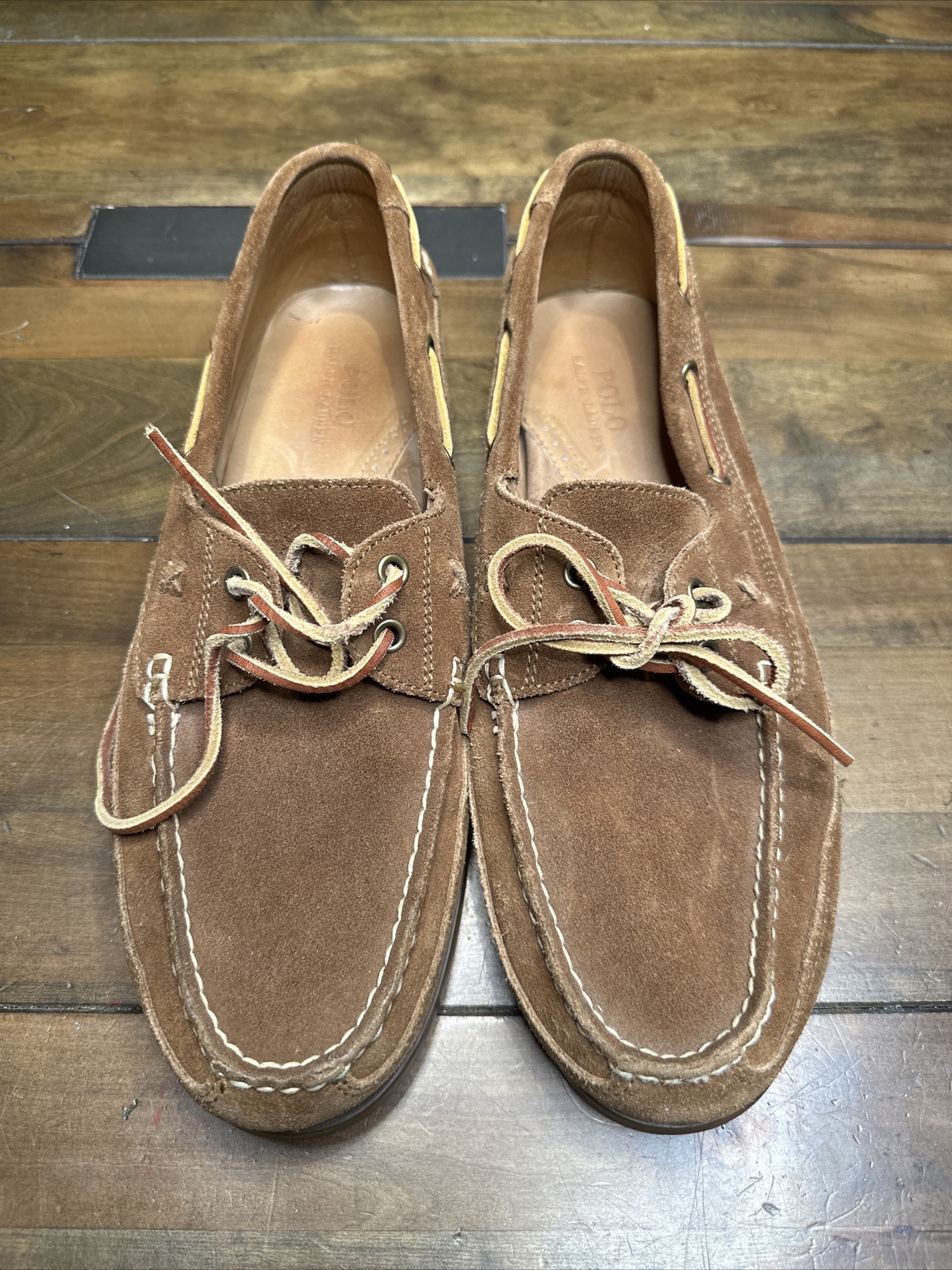 Polo Ralph Lauren BARNARD-LU-BTS Brown Boat Shoes Men… - Gem